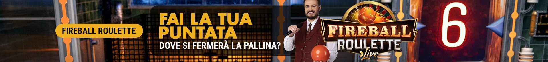 Banner lancio Fireball Roulette