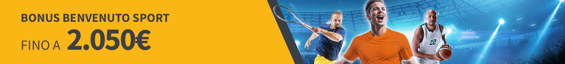 Banner Bonus Benvenuto Sport